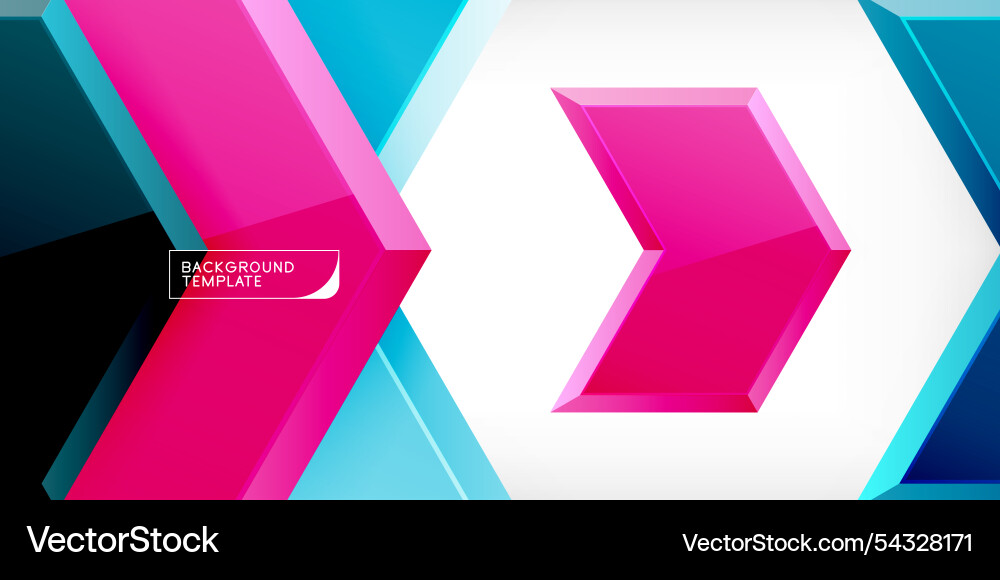 Technology dynamic arrow geometric background Vector Image