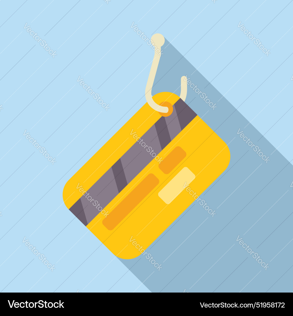 Phishing attack stealing credit card data with Vector Image