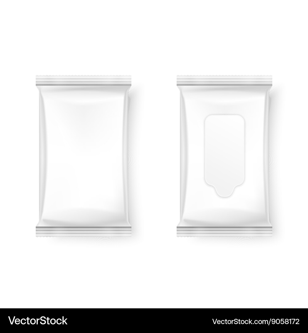 Wet wipes package Royalty Free Vector Image - VectorStock