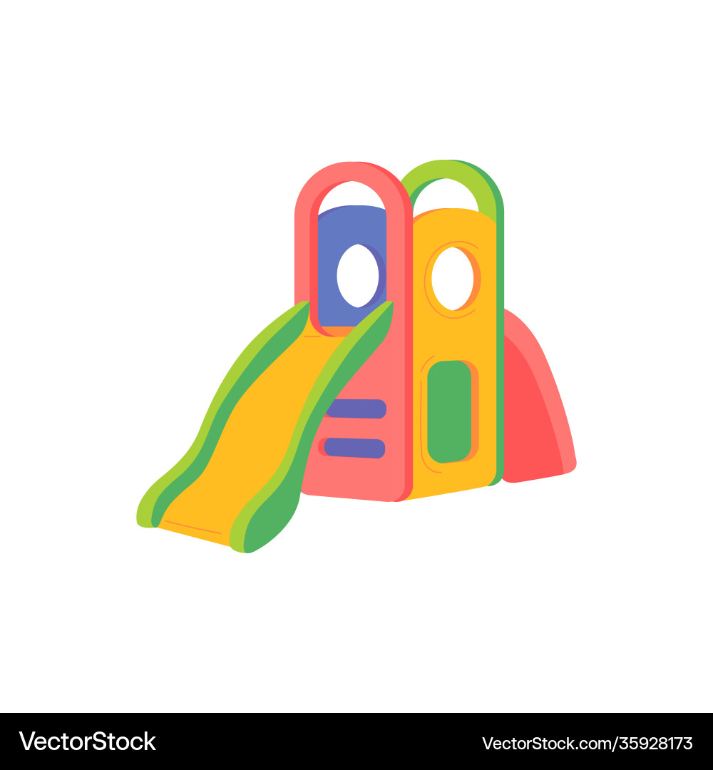Colorful kids slide Royalty Free Vector Image - VectorStock