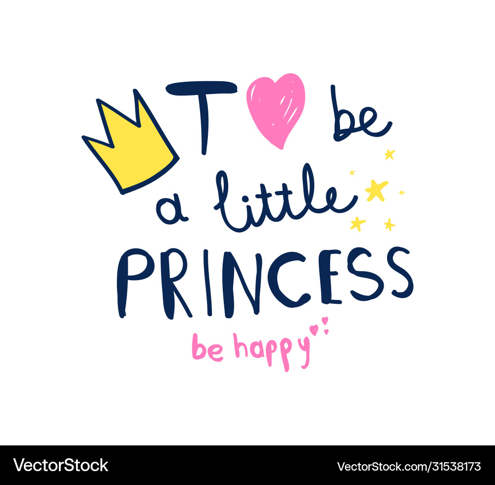 Hand writing print design with slogan Royalty Free Vector