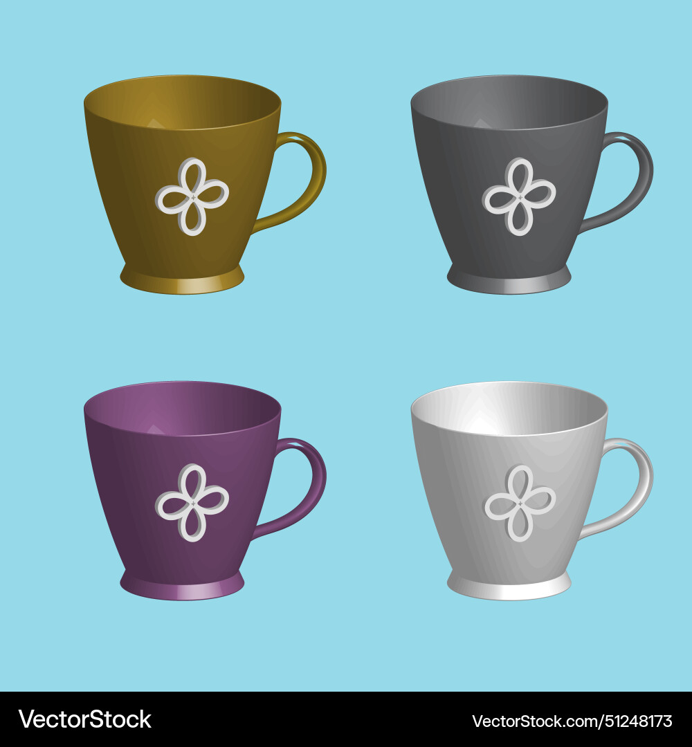Tea cup design Royalty Free Vector Image - VectorStock