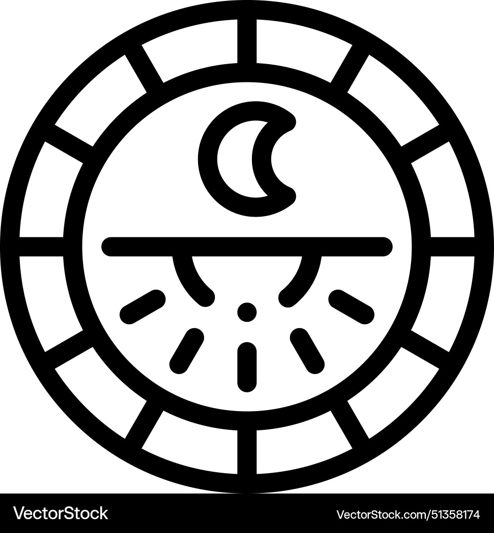 Astrology icon thin linear style design isolated Vector Image