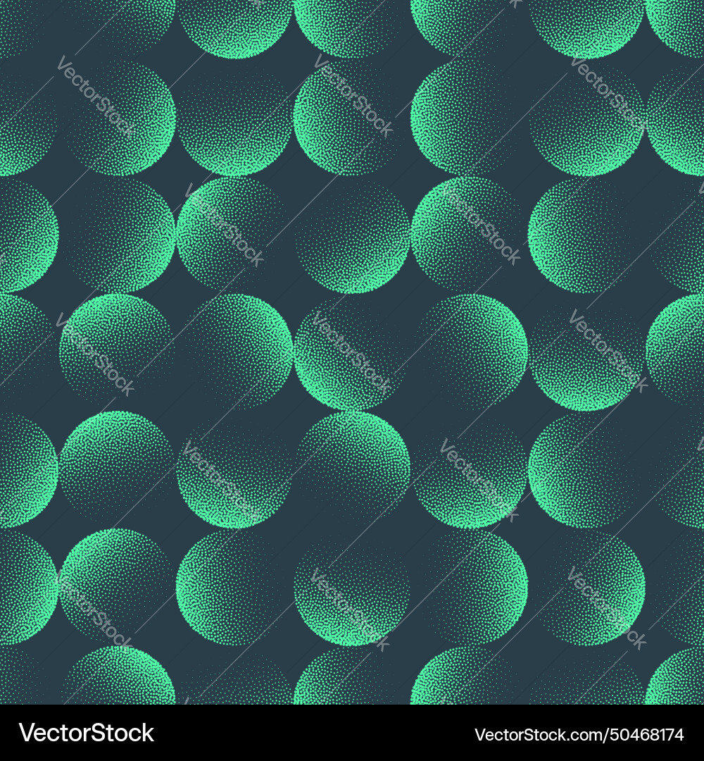 Cool faded circles seamless pattern trendy Vector Image