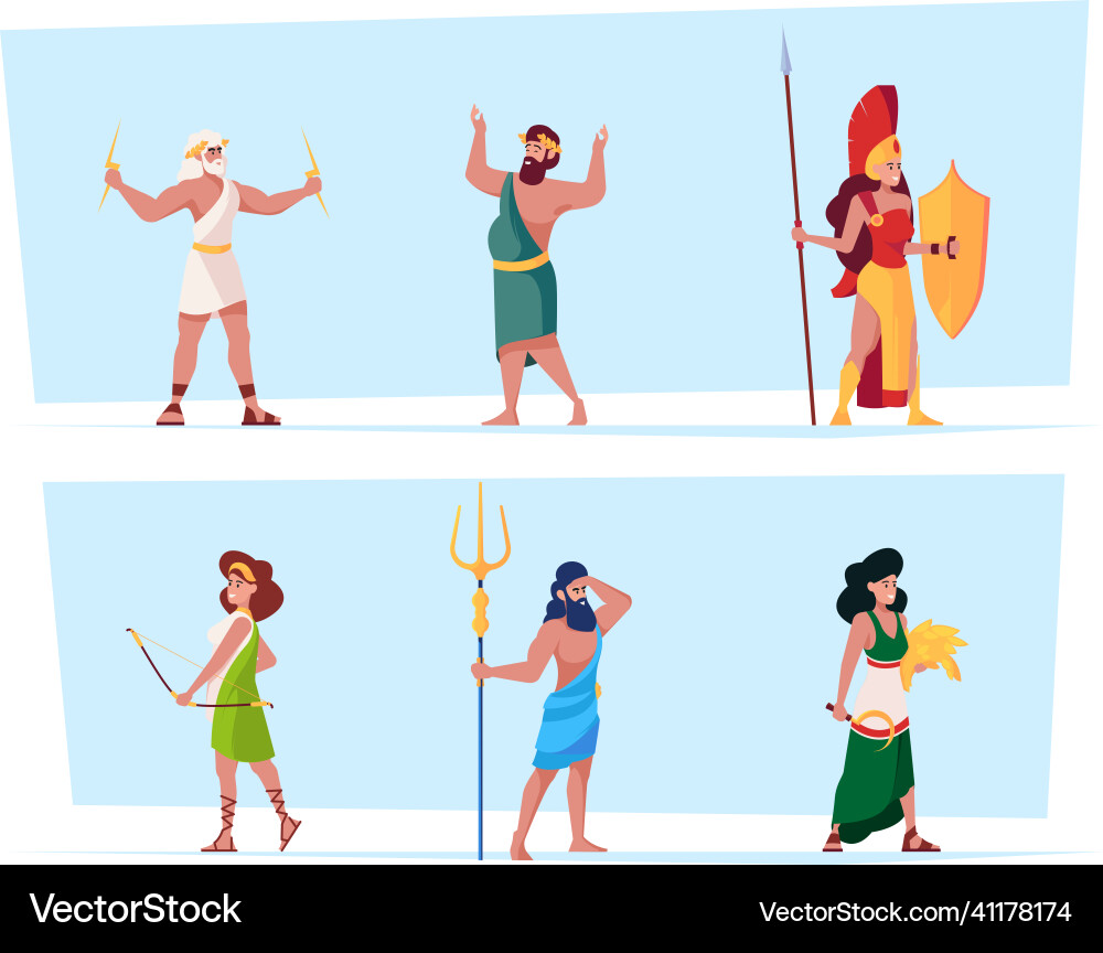 Greek mythology characters ancient goddess from Vector Image