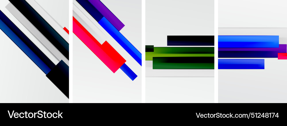 Stripes and lines poster abstract backgrounds Vector Image