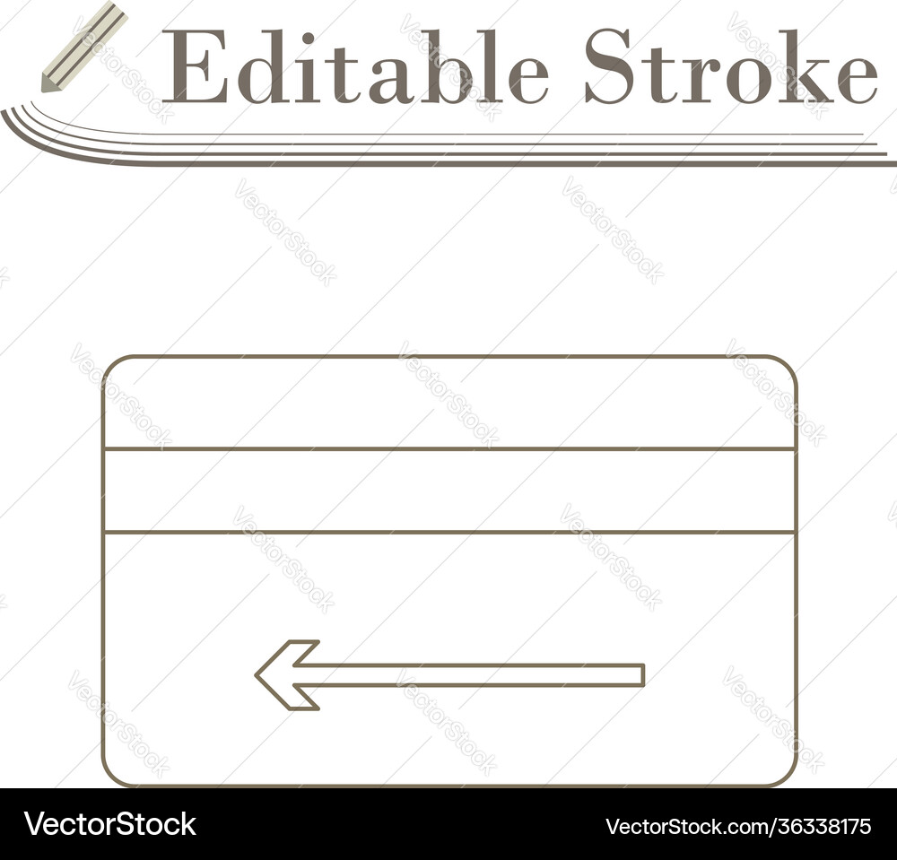 Cash back credit card icon Royalty Free Vector Image