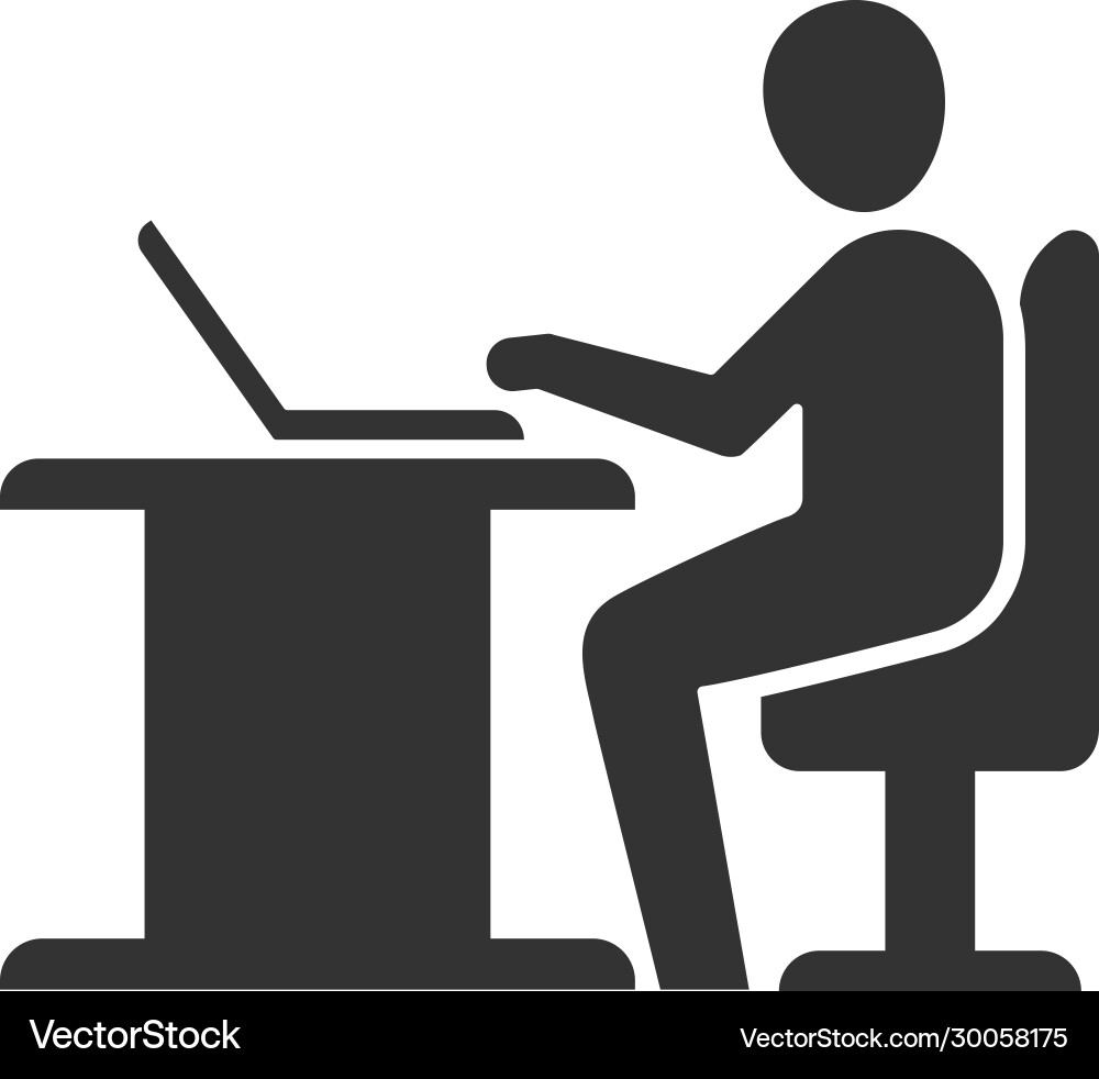 Office Worker Icon Royalty Free Vector Image - VectorStock