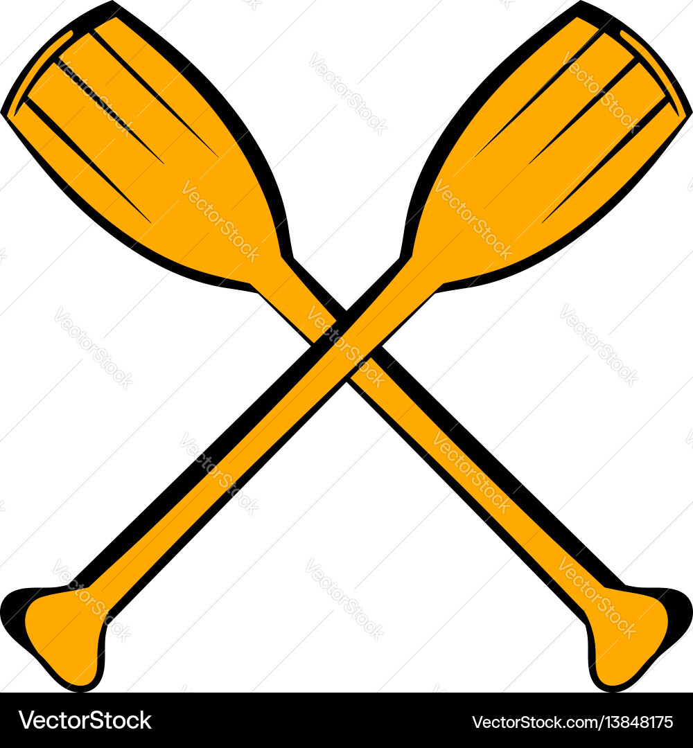 Paddle icon cartoon Royalty Free Vector Image - VectorStock