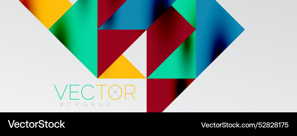 Tech minimal overlapping triangle shapes elements Vector Image