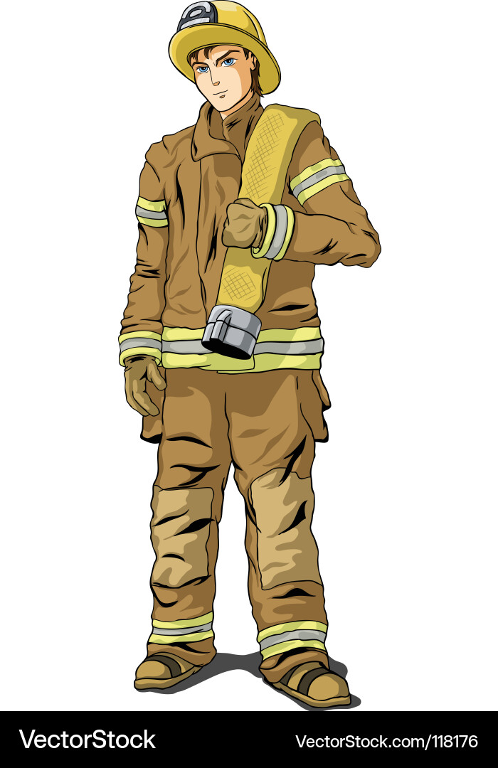Firefighter Royalty Free Vector Image - VectorStock