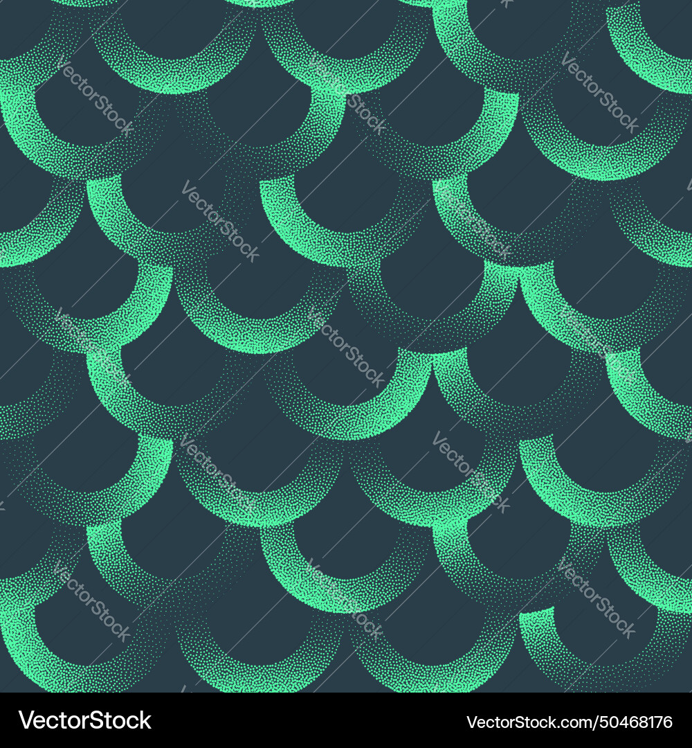 Semicircle scale seamless pattern trendy Vector Image