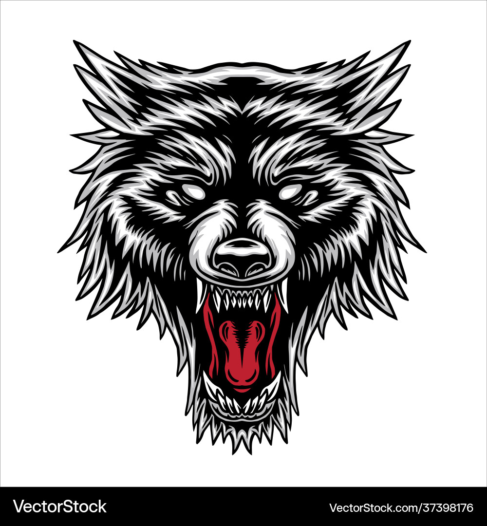 Wolf Royalty Free Vector Image - VectorStock