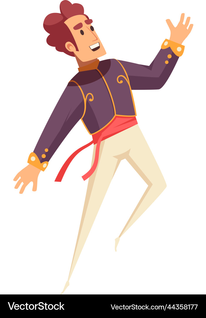 Cartoon opera singer Royalty Free Vector Image