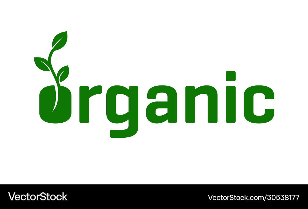 Organic logo design concept for inspiration Vector Image