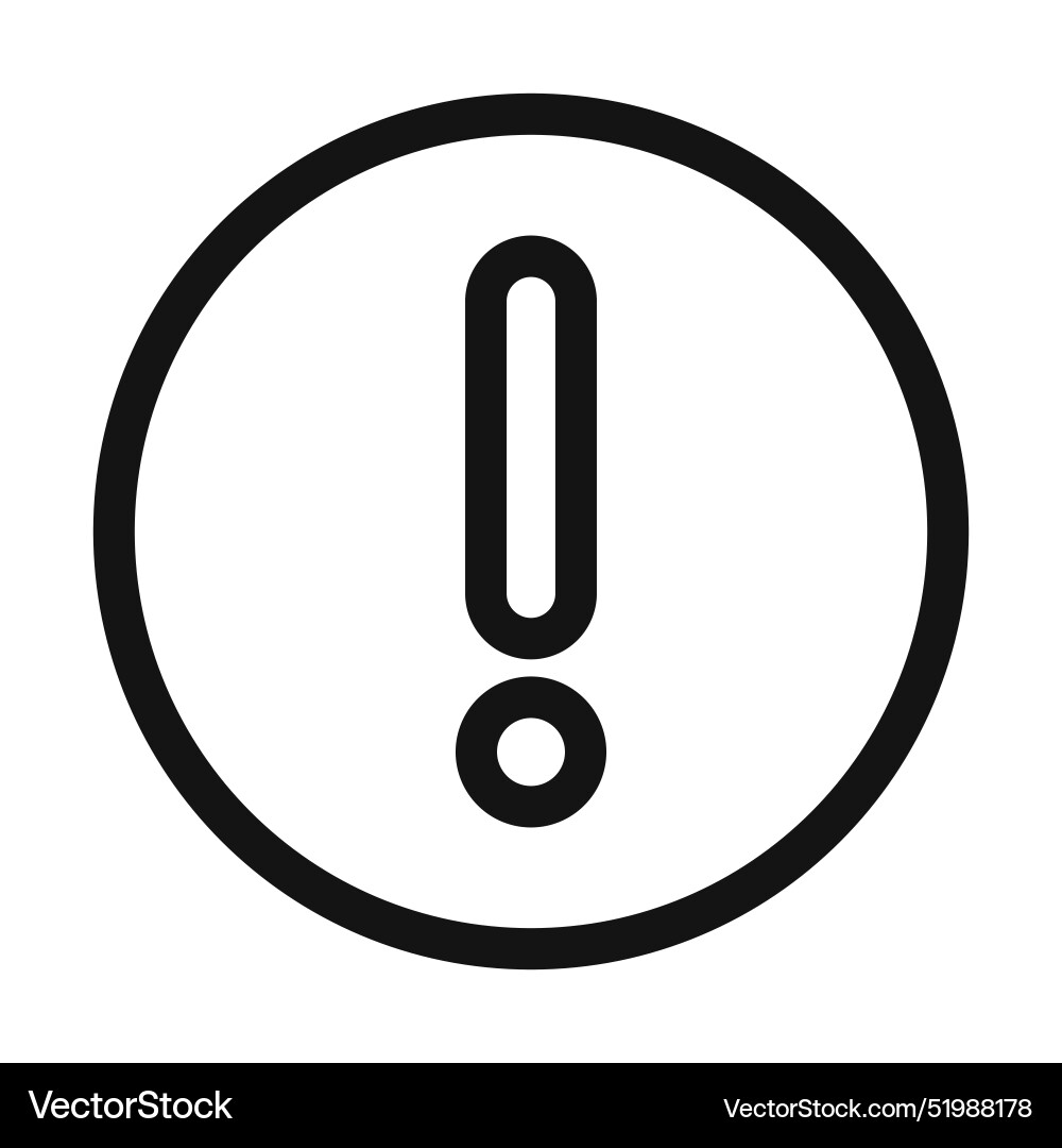 Alert exclamation icon perfect for warnings Vector Image