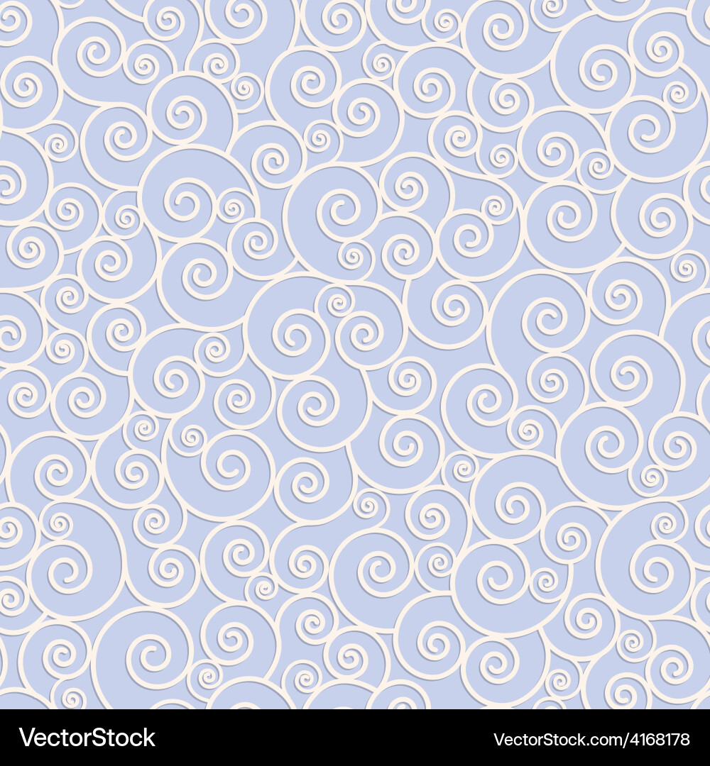 Blue Swirls Pattern Royalty Free Vector Image - VectorStock