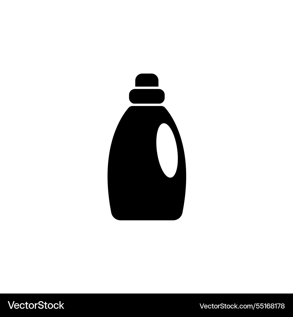 Detergents liquid powder solid flat icon isolated Vector Image