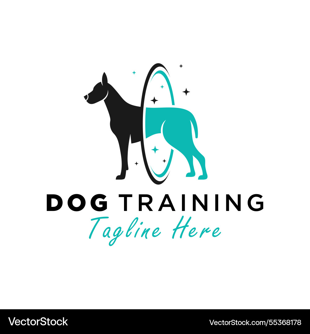 Dog training logo Royalty Free Vector Image - VectorStock