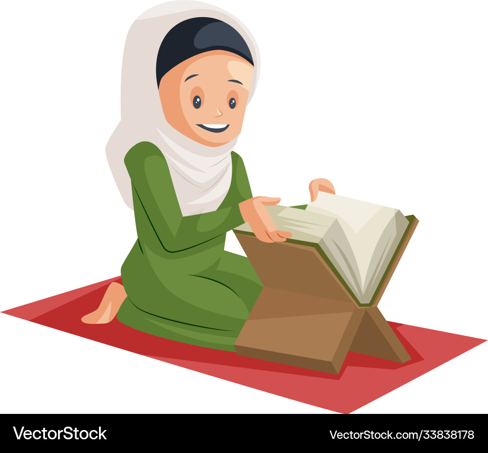 Muslim girl Royalty Free Vector Image - VectorStock
