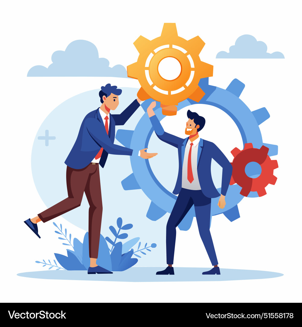 Solution for team building organization people Vector Image