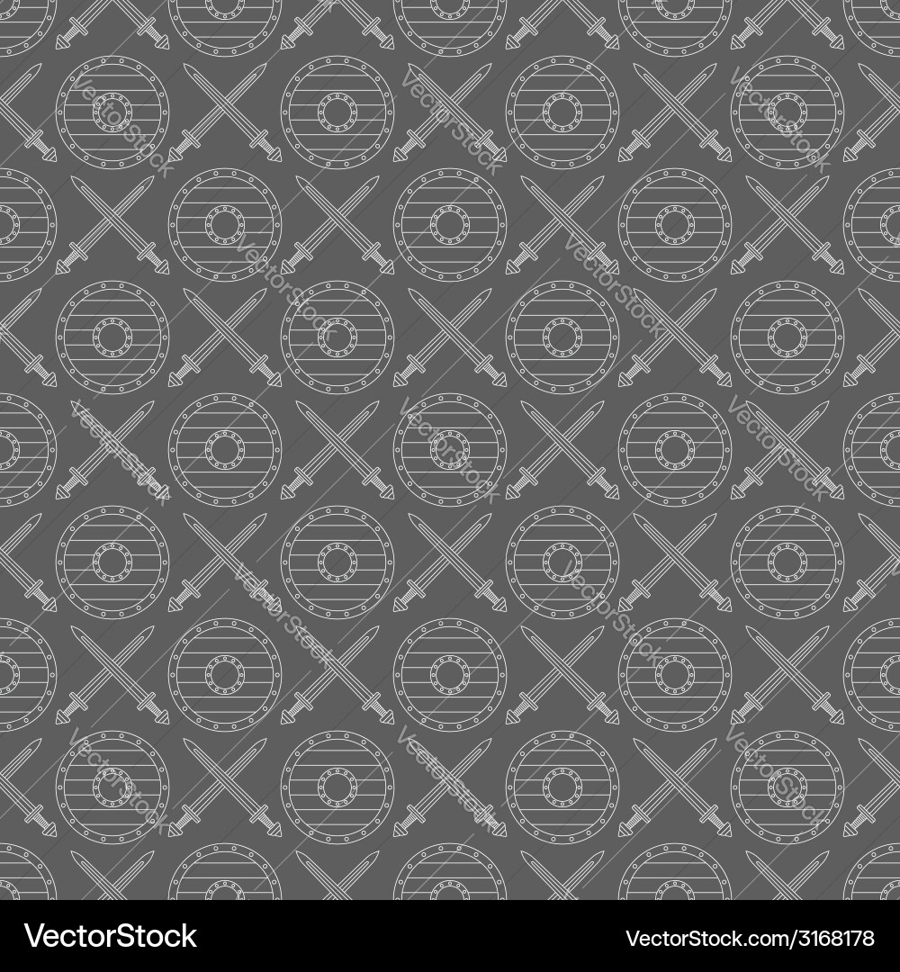 Viking Shield Pattern Royalty Free Vector Image
