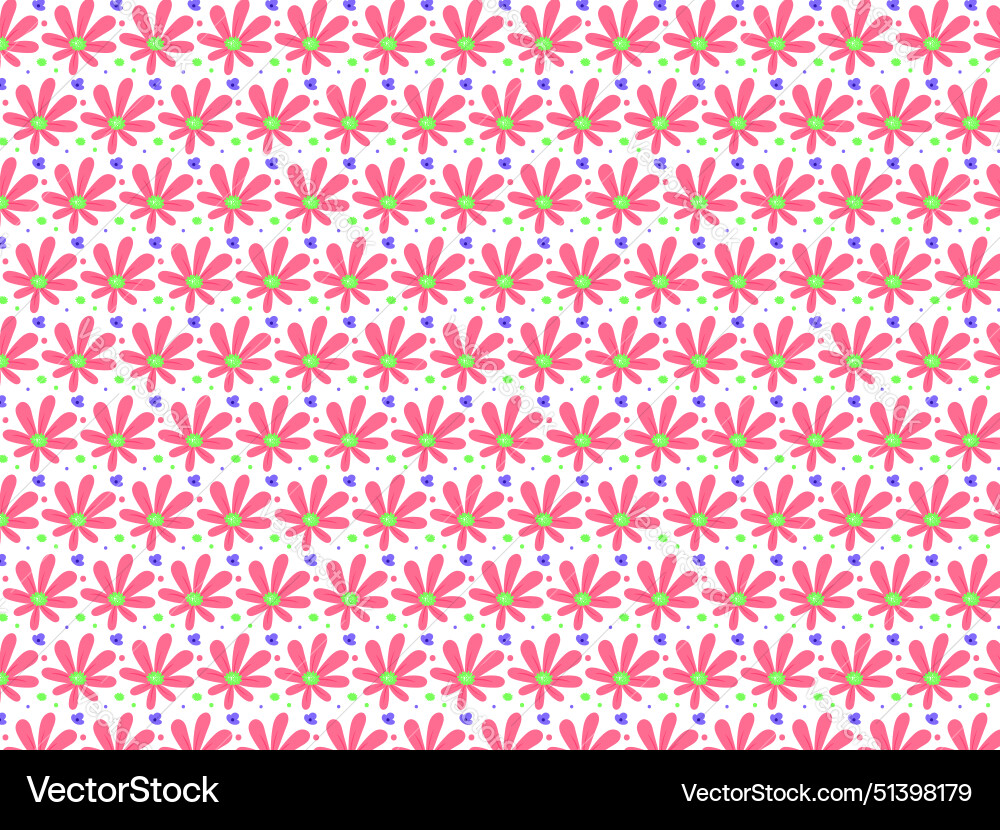 Abstract pink floral flower background pattern Vector Image