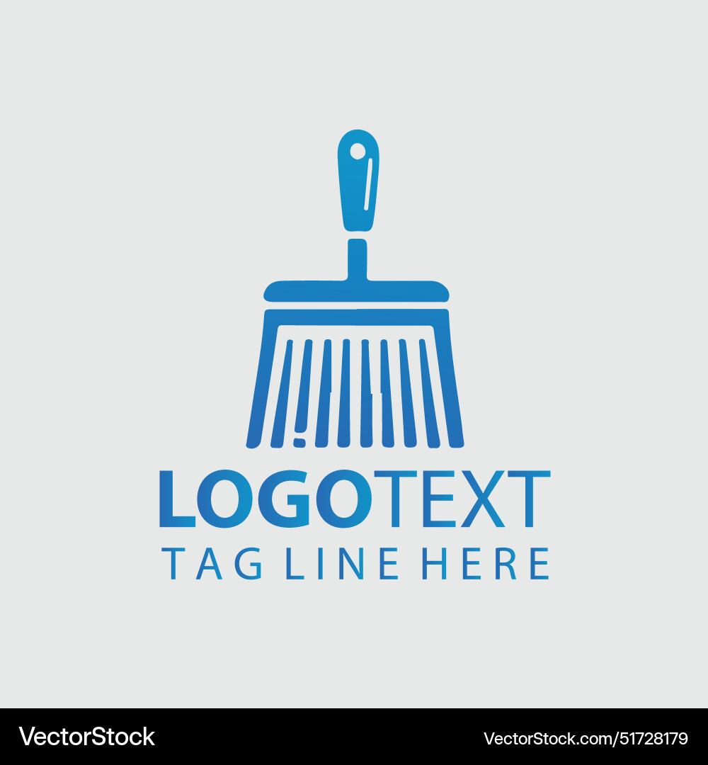 Cleaner logo Royalty Free Vector Image - VectorStock