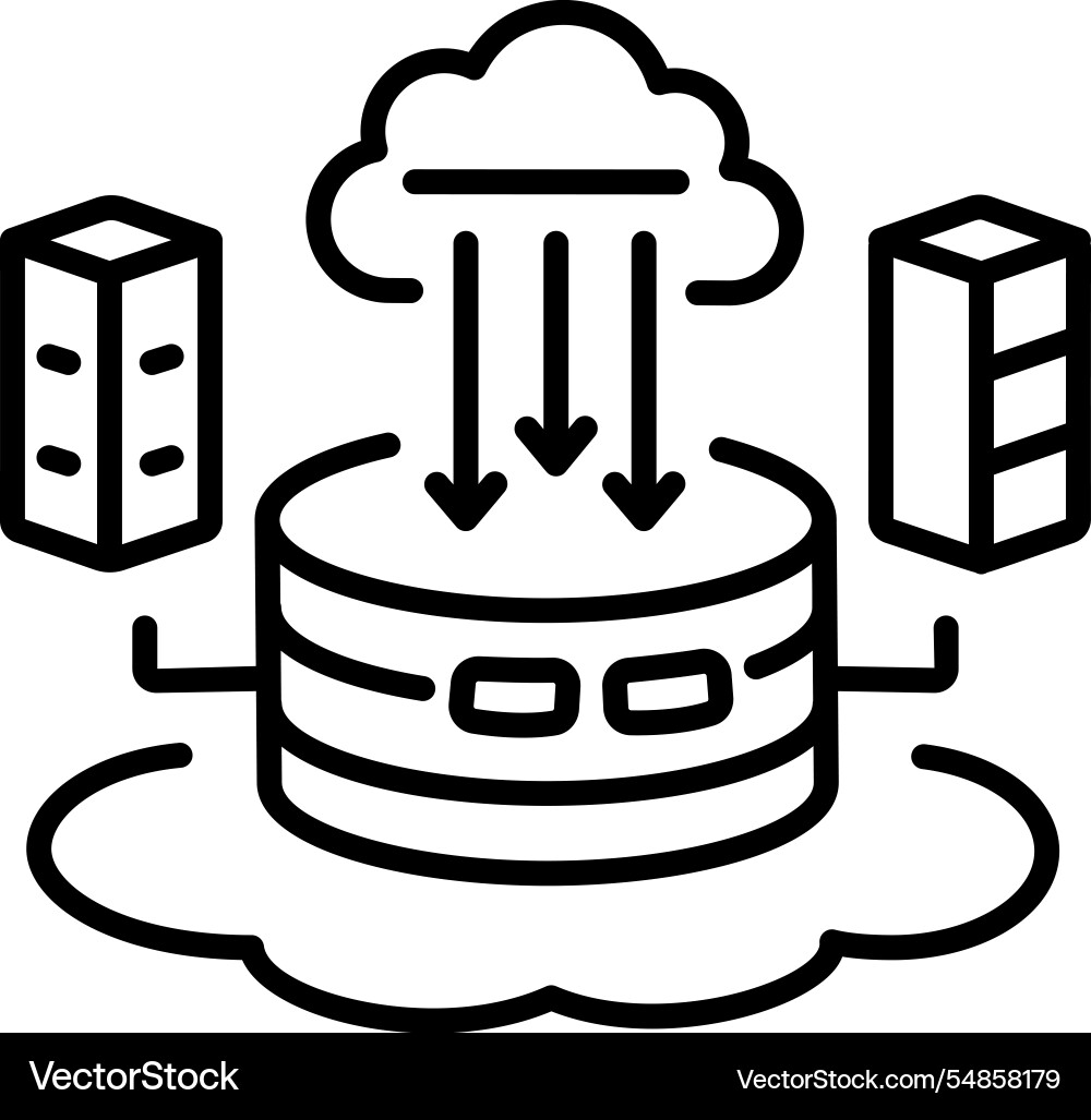 Data lake Royalty Free Vector Image - VectorStock