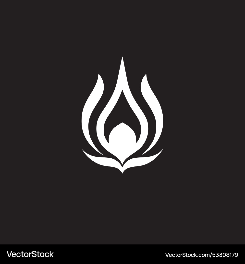 Fire - minimalist and simple silhouette Royalty Free Vector