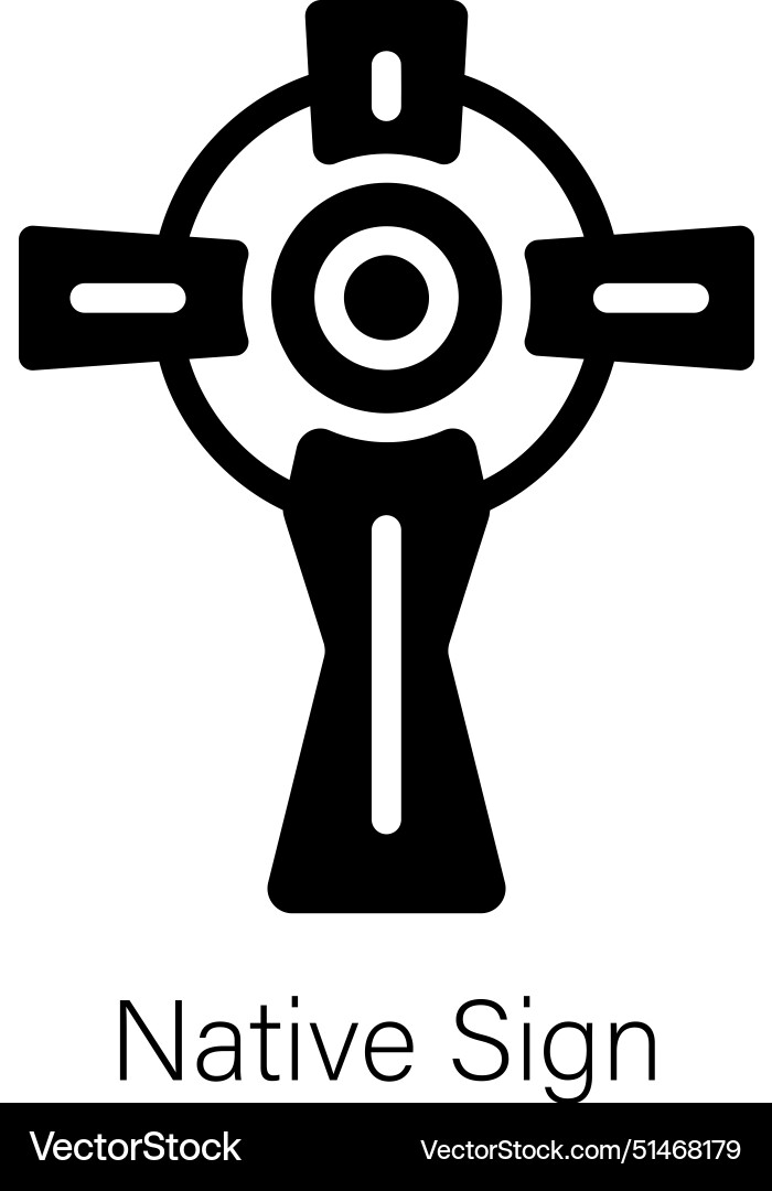 Native sign Royalty Free Vector Image - VectorStock