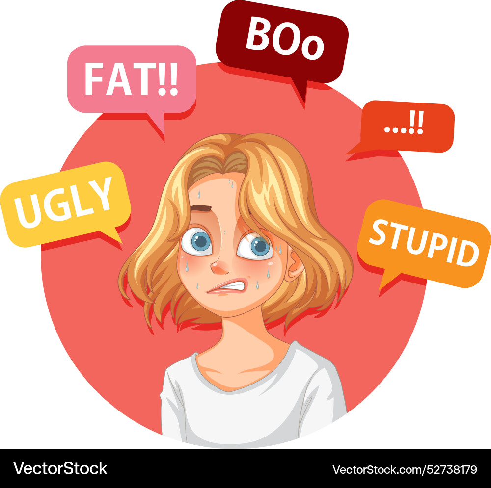 Verbal abuse and emotional distress Royalty Free Vector