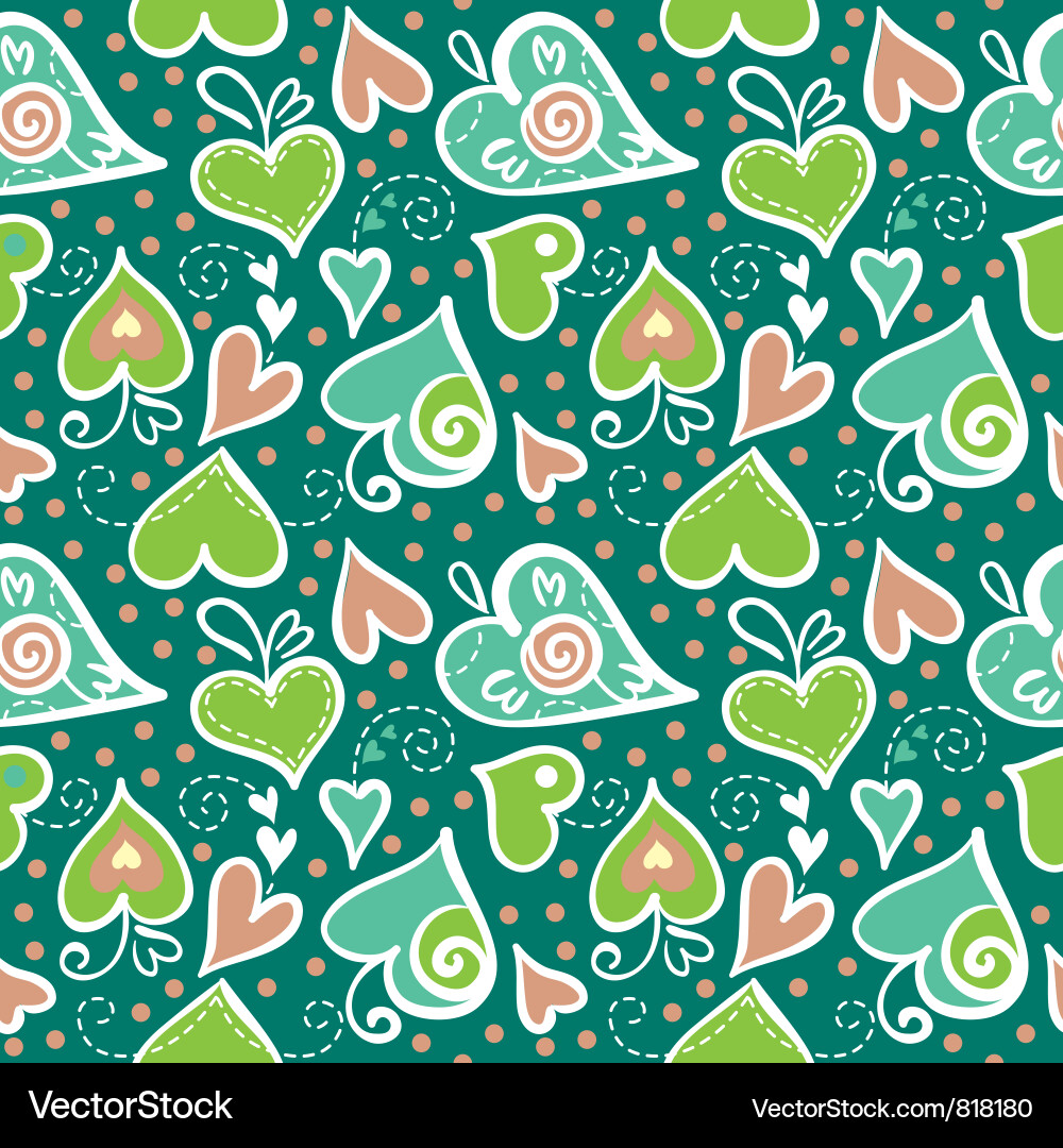 Abstract Heart Pattern Royalty Free Vector Image