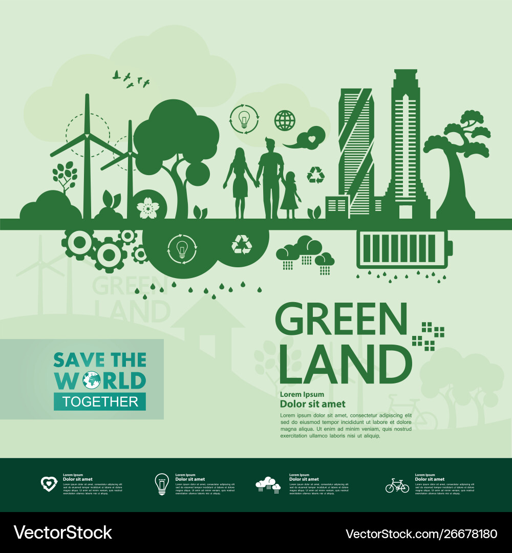 Green ecology Royalty Free Vector Image - VectorStock