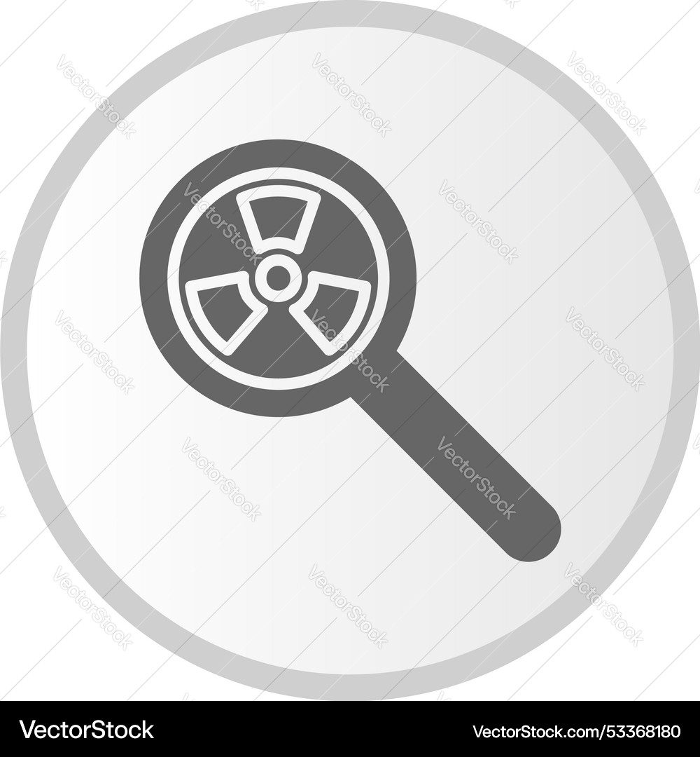 Radiation glyph circle grey icon Royalty Free Vector Image