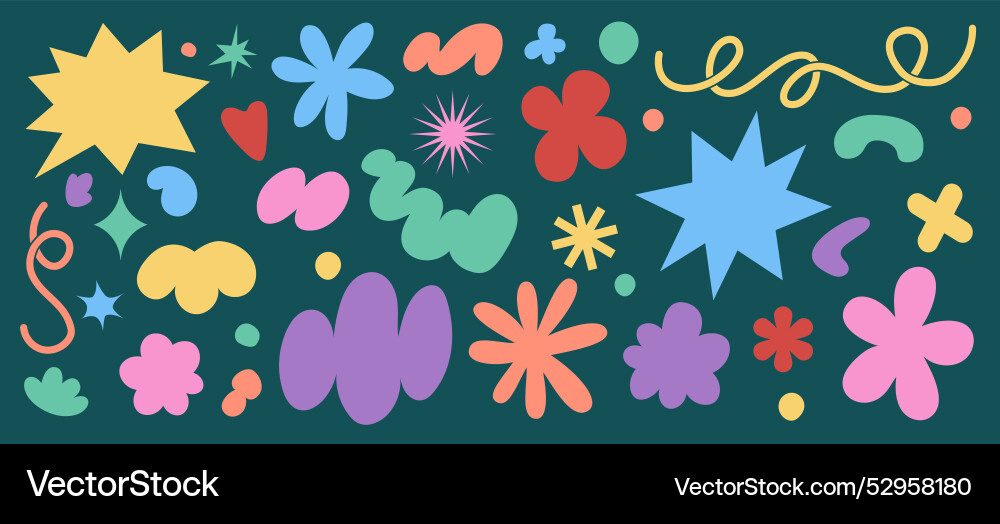 Shape abstract sticker background icon cloud Vector Image