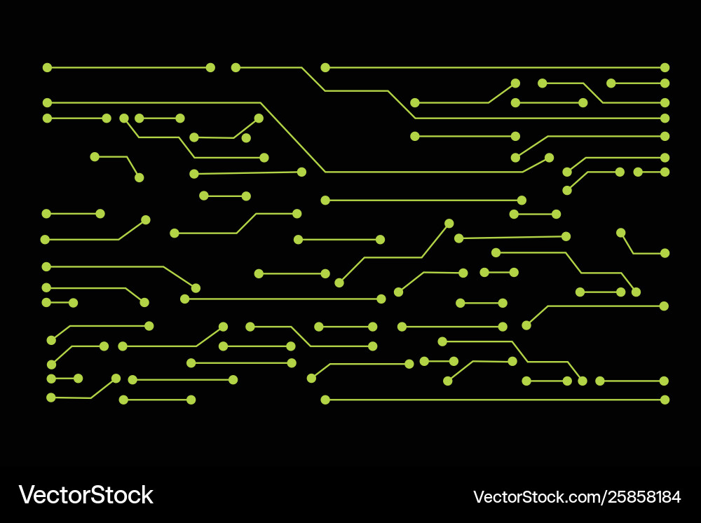 Design Microchip Background Computer Electronic Vector Image