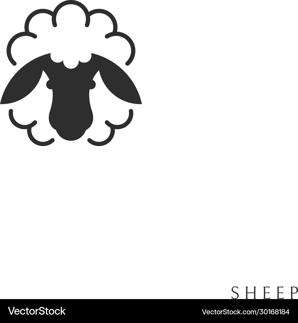 Fluffy sheep Royalty Free Vector Image - VectorStock
