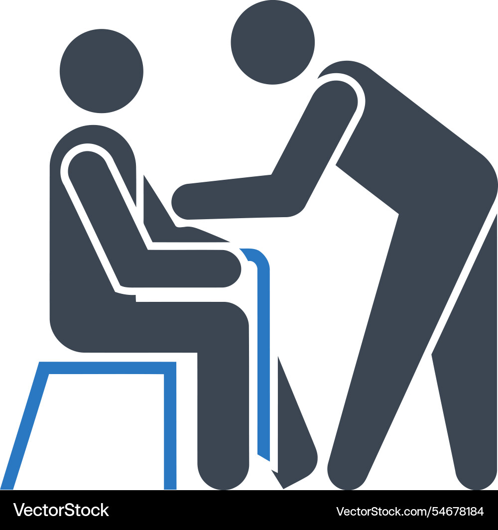 Helping hand assistance icon Royalty Free Vector Image