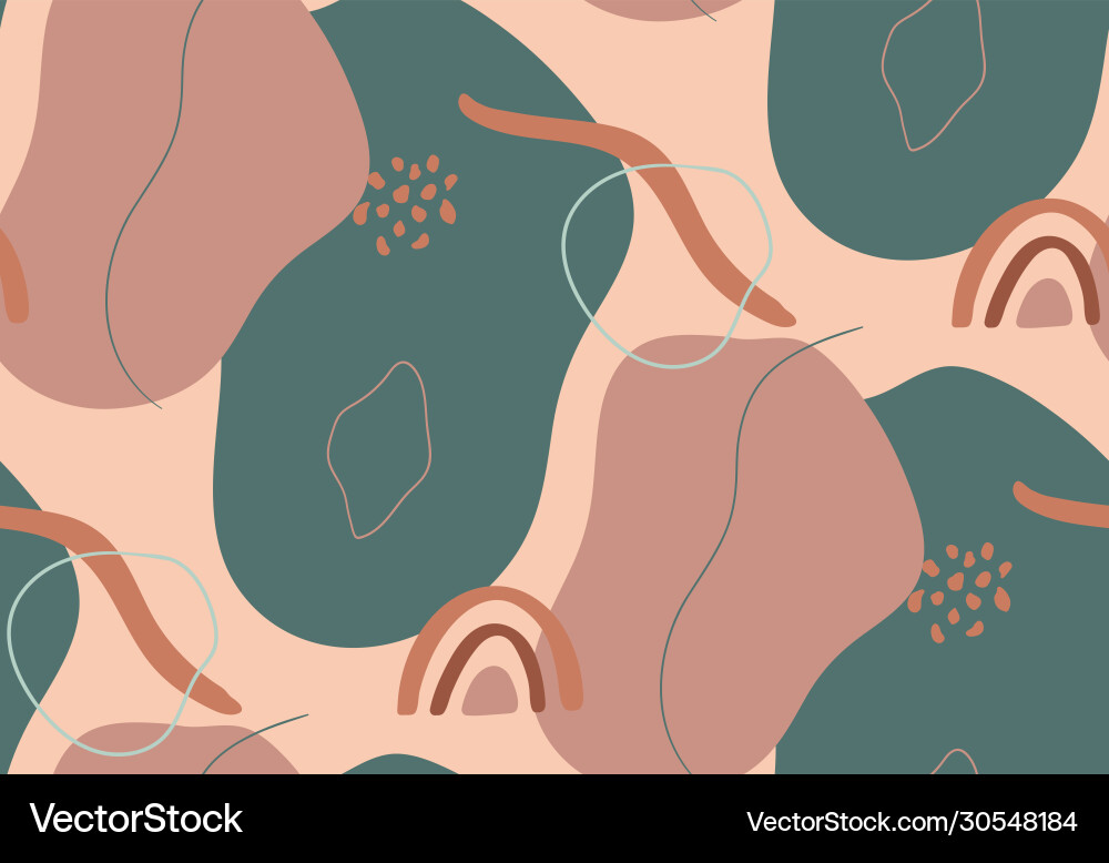 Modern abstract shapes background pattern Vector Image