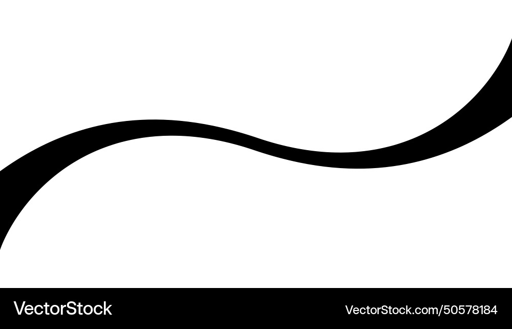 Squiggle element swoosh swash line stroke curve Vector Image