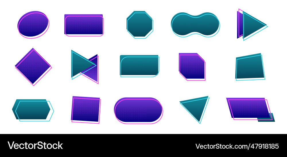 Callout title banners doodle border frames Vector Image