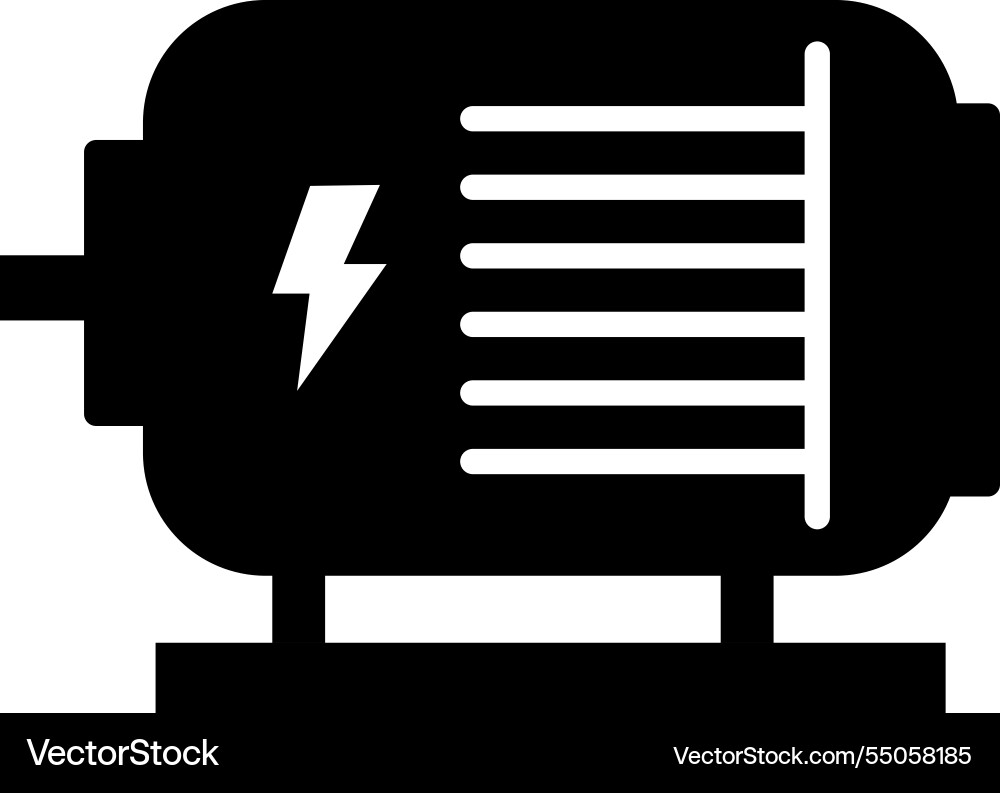 Electric motor - icon Royalty Free Vector Image