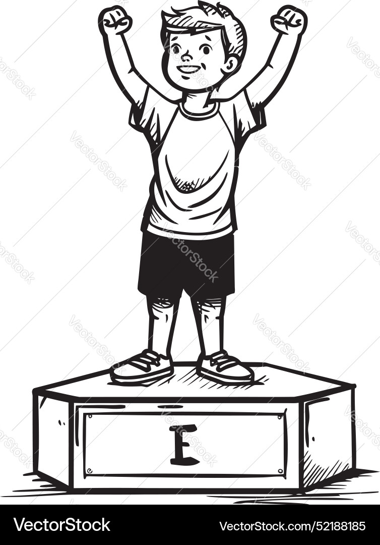 Majestic conqueror black logos iconic victory Vector Image