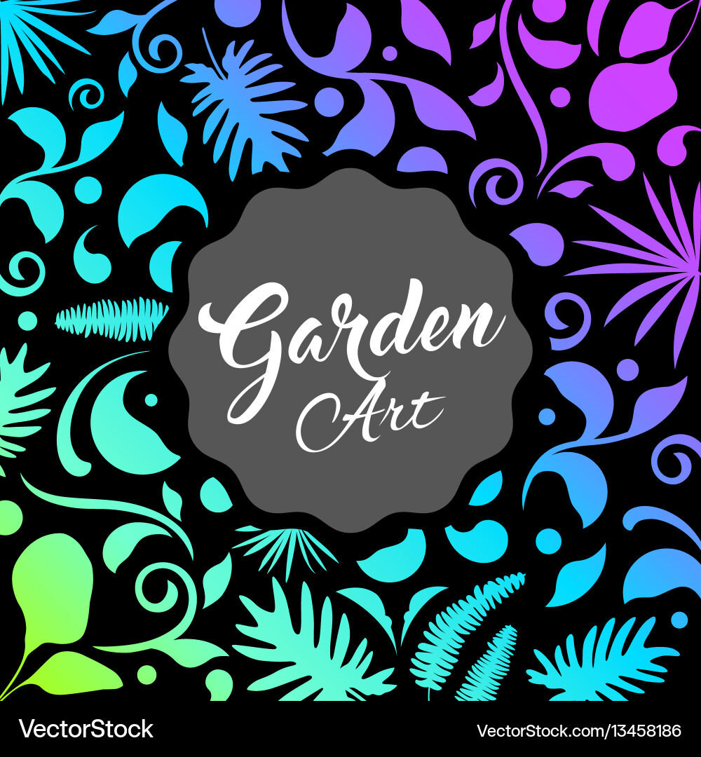 Abstract garden design leaf nature background Vector Image