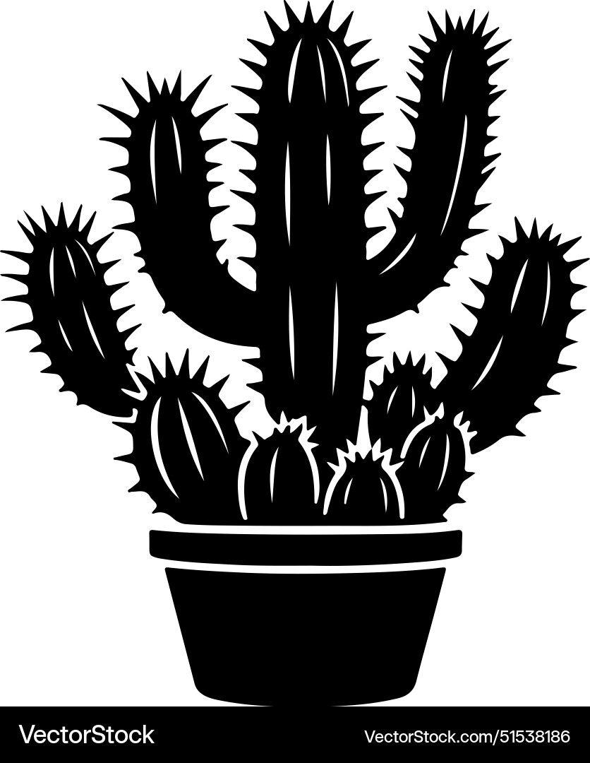 Cactus tree Royalty Free Vector Image - VectorStock