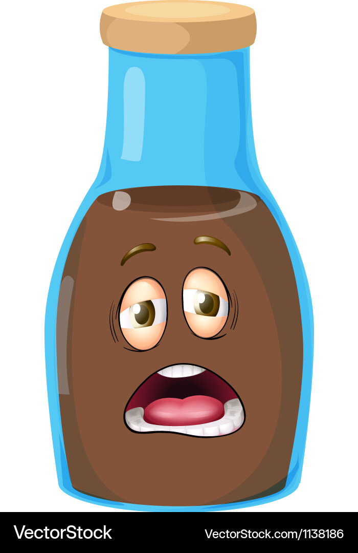 Cartoon bottle Royalty Free Vector Image - VectorStock