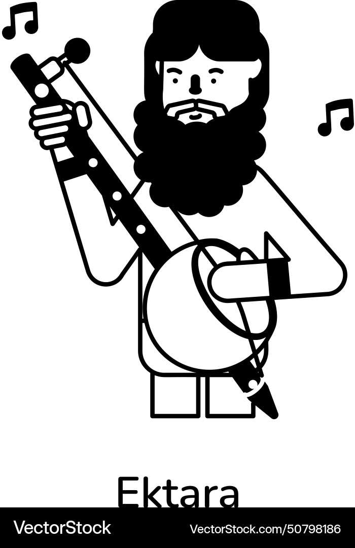 Ektara Royalty Free Vector Image - VectorStock