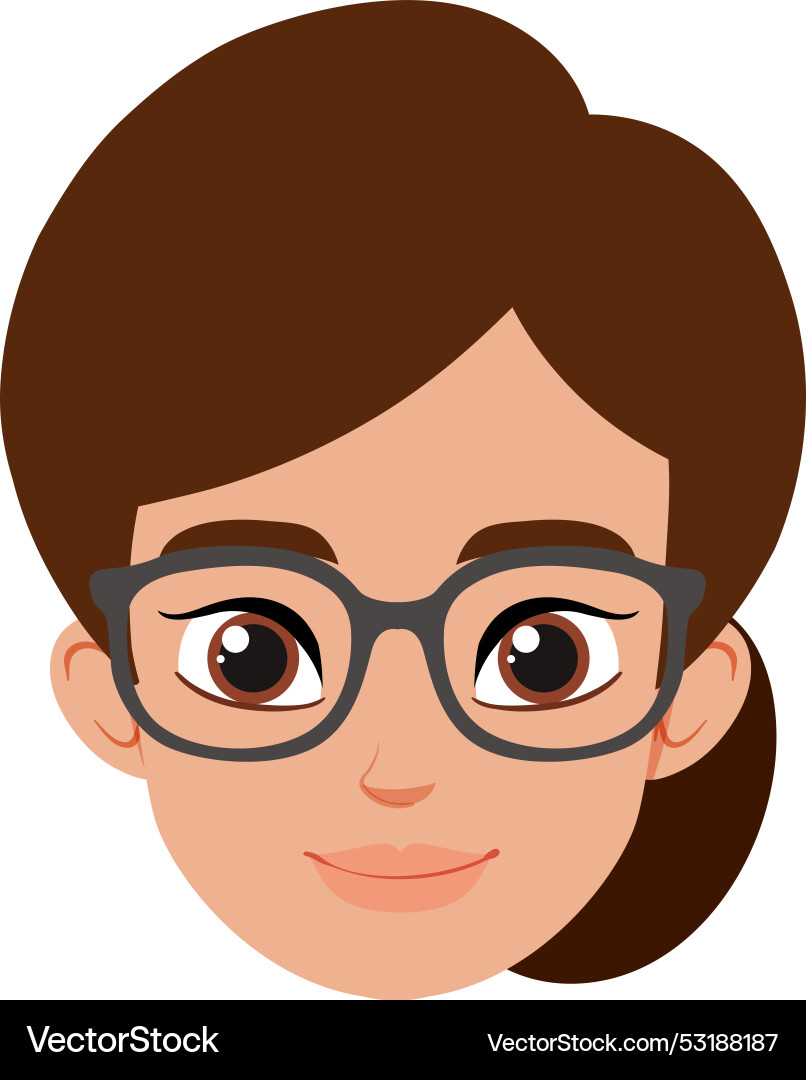 A smiling woman Royalty Free Vector Image - VectorStock