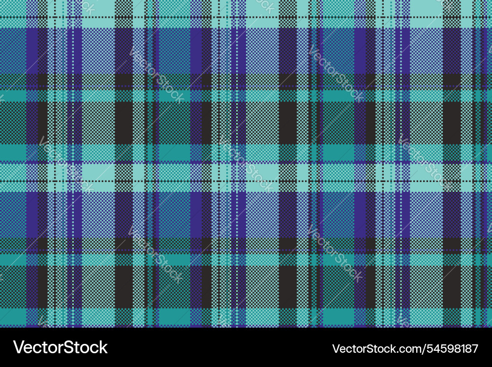 Fibrous plaid fabric seamless unique texture Vector Image
